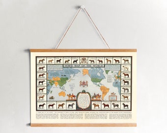 1938 World Map - Etsy