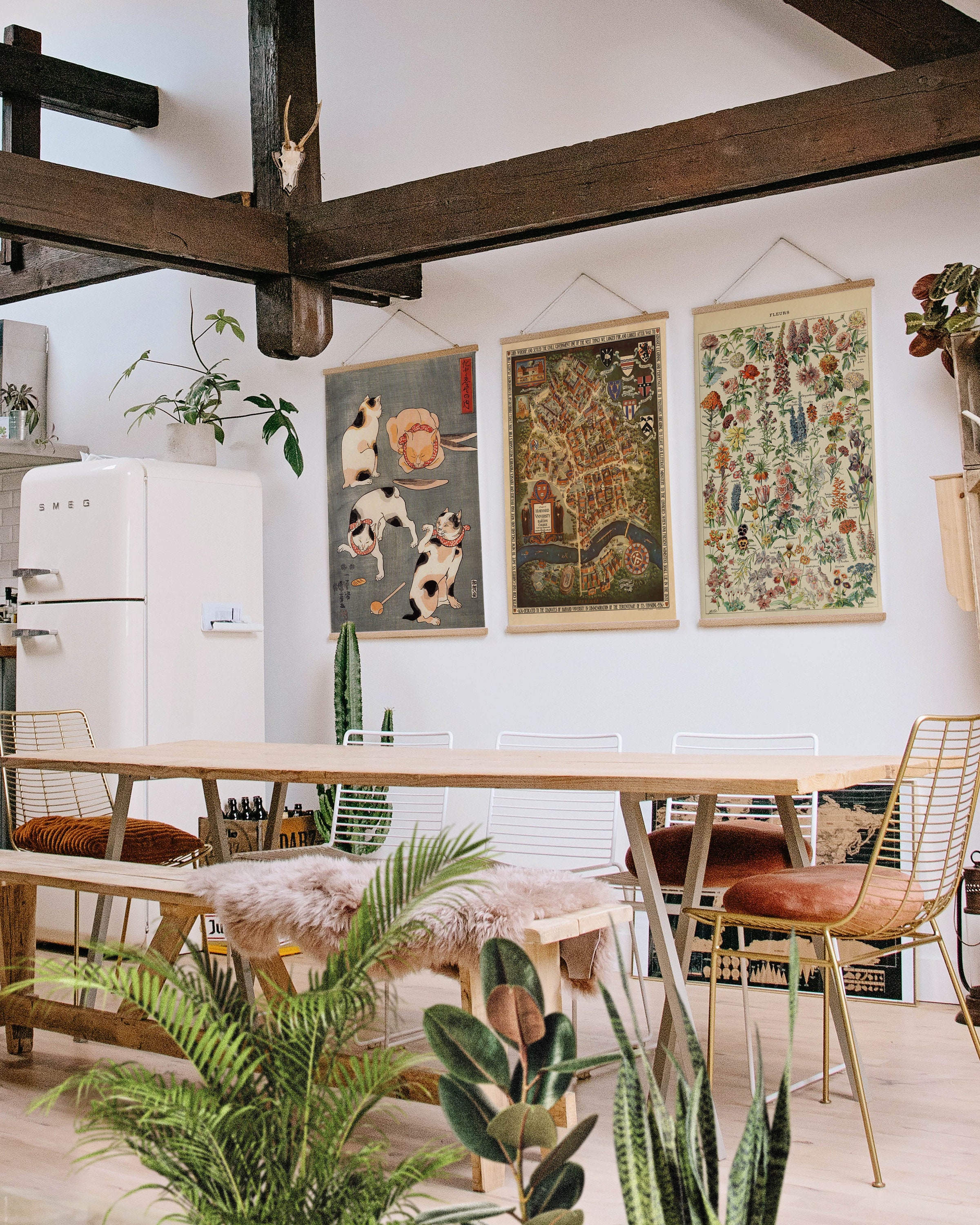 Pictorial Map of Harvard University and Radcliffe College on Canvas ...