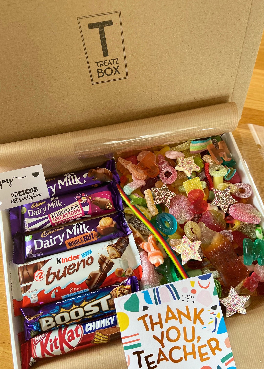 Teacher Thank You Sweet Gift | End of Term Thank You Gift Letterbox ...
