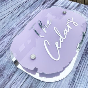 Large Door Plaque, Rounded Edge House Sign - Etsy