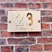 Large House Number Sign Square Edge Personalised Standoff - Etsy