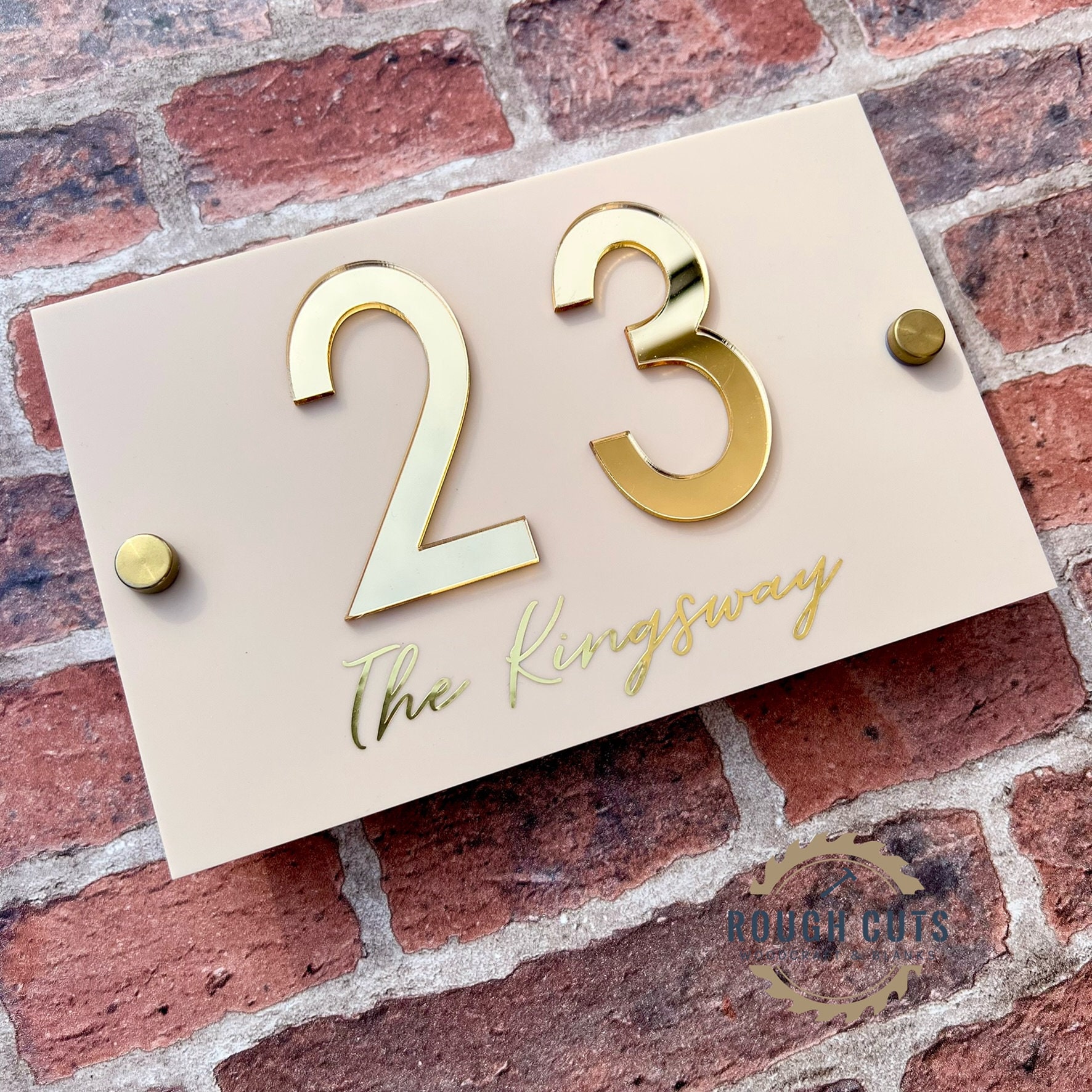 Square Door Number Plaques