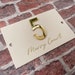 Large House Number Sign, Square Edge Personalised Standoff Plaque ...