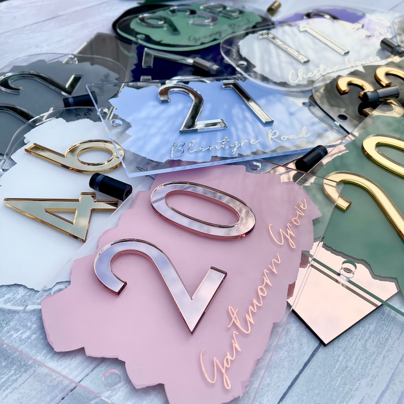 Large Door Plaque, Rounded Edge House Sign - Etsy