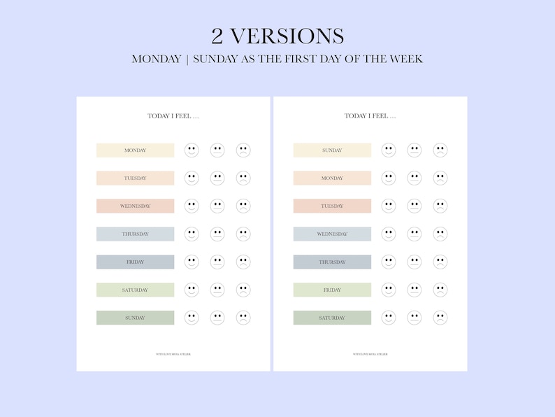 Kids Emoji Mood Tracker, Fun Feeling Chart, Emotion Check-in Printable ...