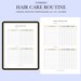 Hair Care Tracker Printable, Weekly Hair Care Checklist, Colorful ...