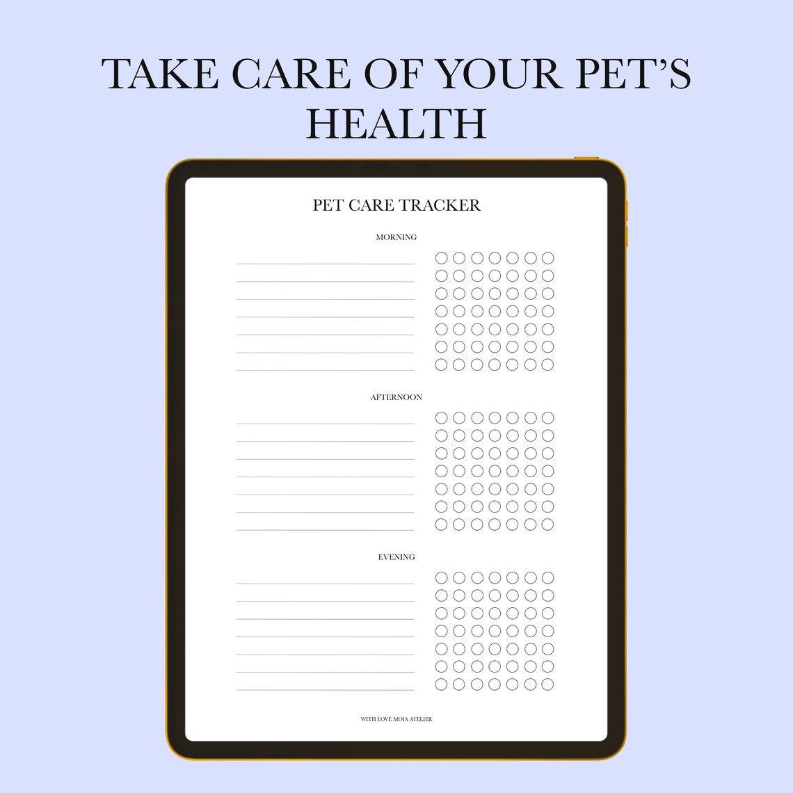 Pet Care Planner Printable Daily Routine Planner Pet Health - Etsy