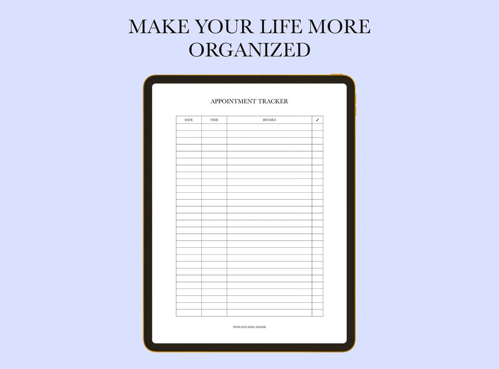 Appointment Tracker Printable, Daily Appointment Calendar, Minimalist ...