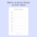 Printable Daily Affirmation Worksheet for Mental Health, Weekly ...