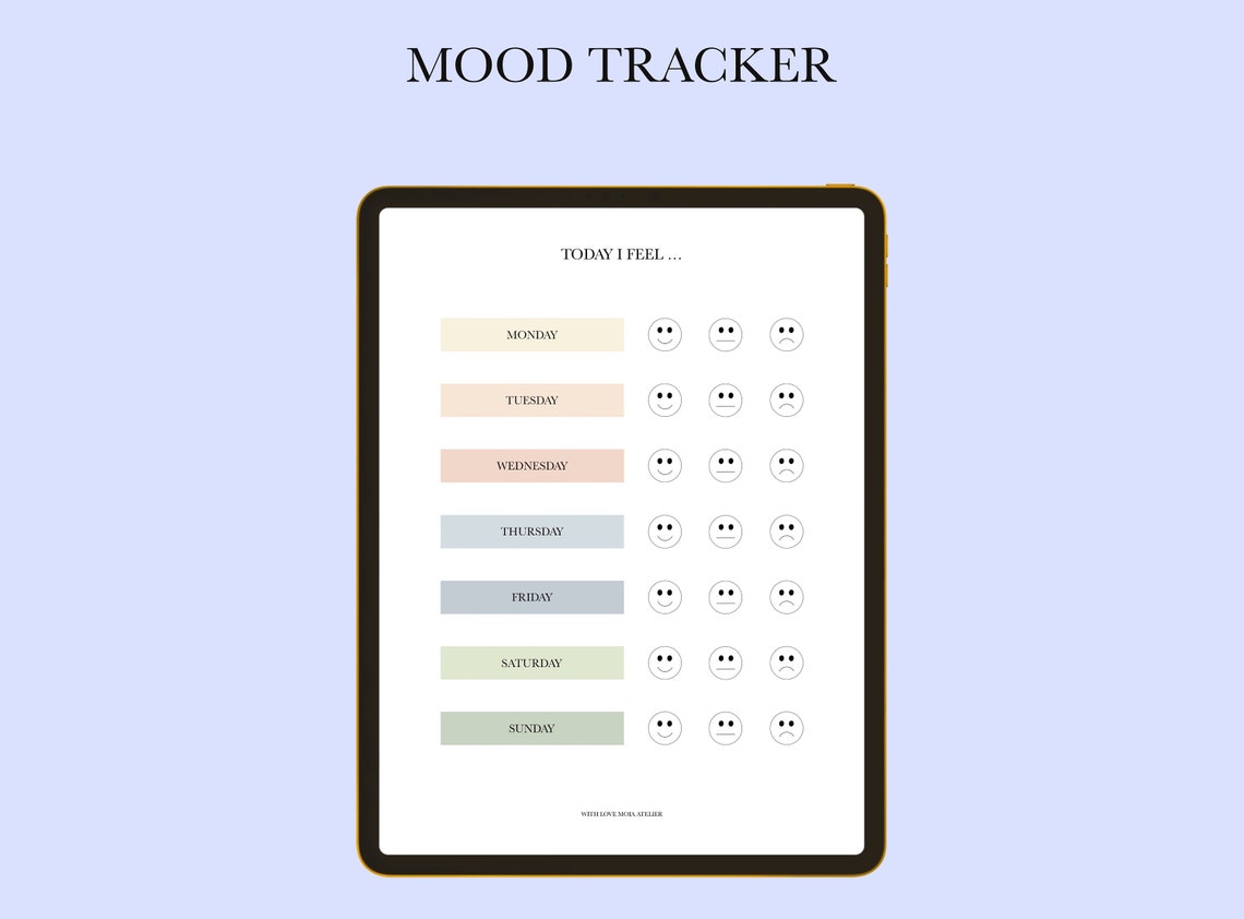 Kids Emoji Mood Tracker, Fun Feeling Chart, Emotion Check-in Printable ...