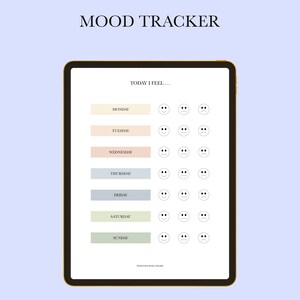 Daily Mood Tracker Printable, Mood Check in for Kids, Cute Feeling ...