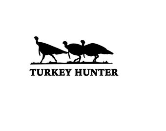 Turkey Hunting Window Decal - Etsy