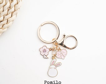 Cute Bunny Keychain - Etsy