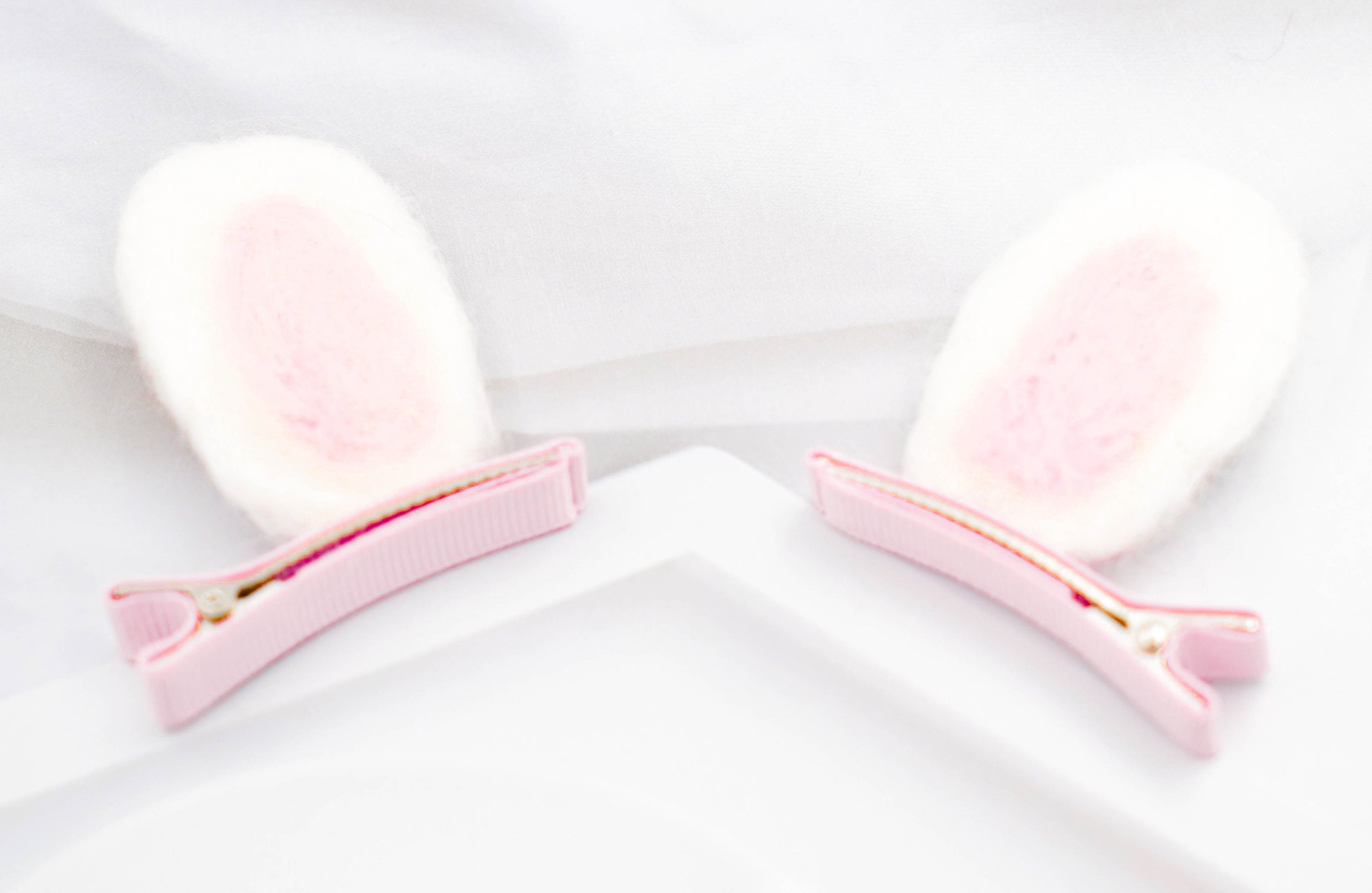 2pcs Bunny Ears Hair Clip. Bunny Hair Clip. Cat Ears Clip On. - Etsy