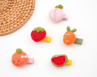 Fruit Hair Clips - Etsy