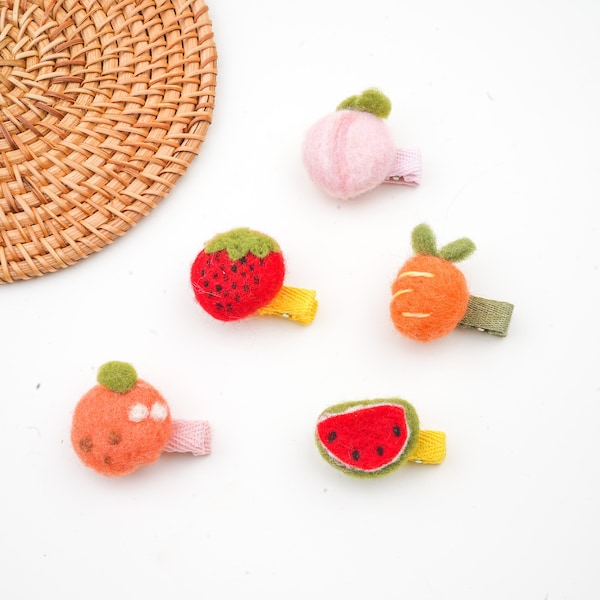 Fruit Hair Clips - Etsy