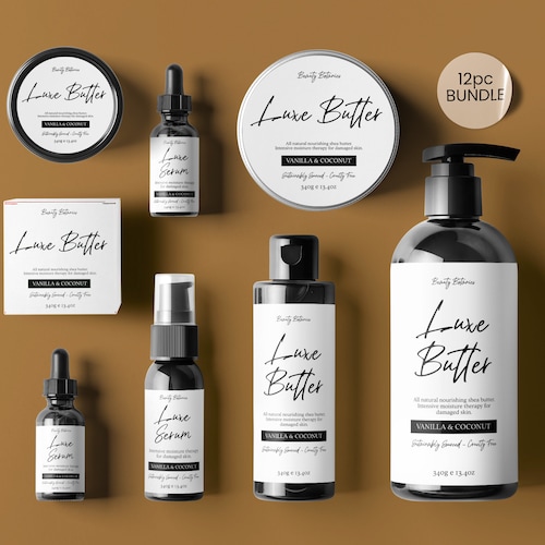 Editable Body Product Labels Custom Skin Care Labels DIY - Etsy