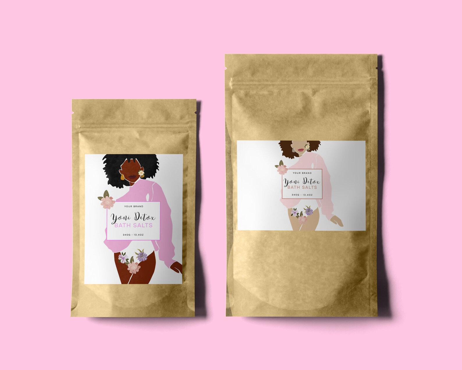 YONI Bath Salt Label Template Custom Product Label BATH Salt - Etsy