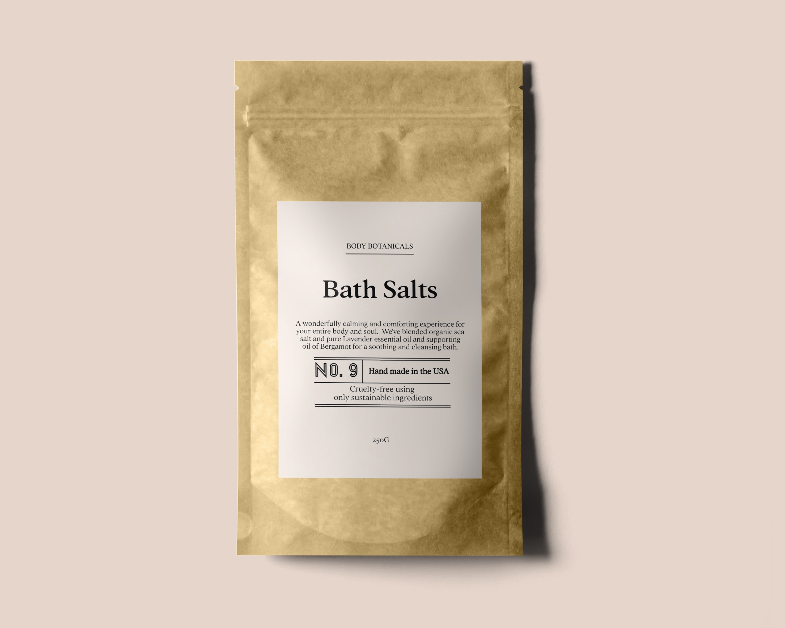 MINIMAL Editable Pouch Label Template Custom Product Label - Etsy Singapore