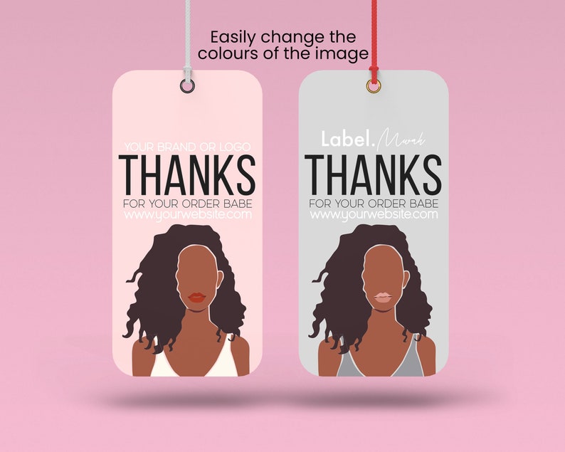 10 X Custom HANG TAGS Small Business PINK Hang Tag Boutique - Etsy