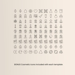 GRADIENT Editable Cosmetic Labels, Editable Body Product Labels, DIY ...