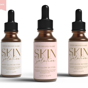 Editable Body Product Labels CANVA, DIY Cosmetic Labels, Editable ...
