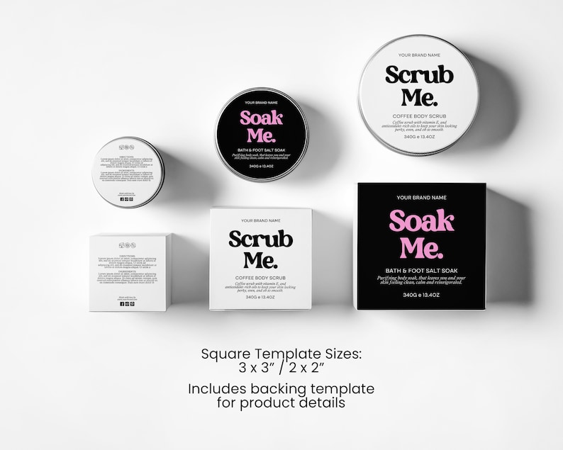 Editable Body Product Labels CANVA DIY Cosmetic Labels | Etsy