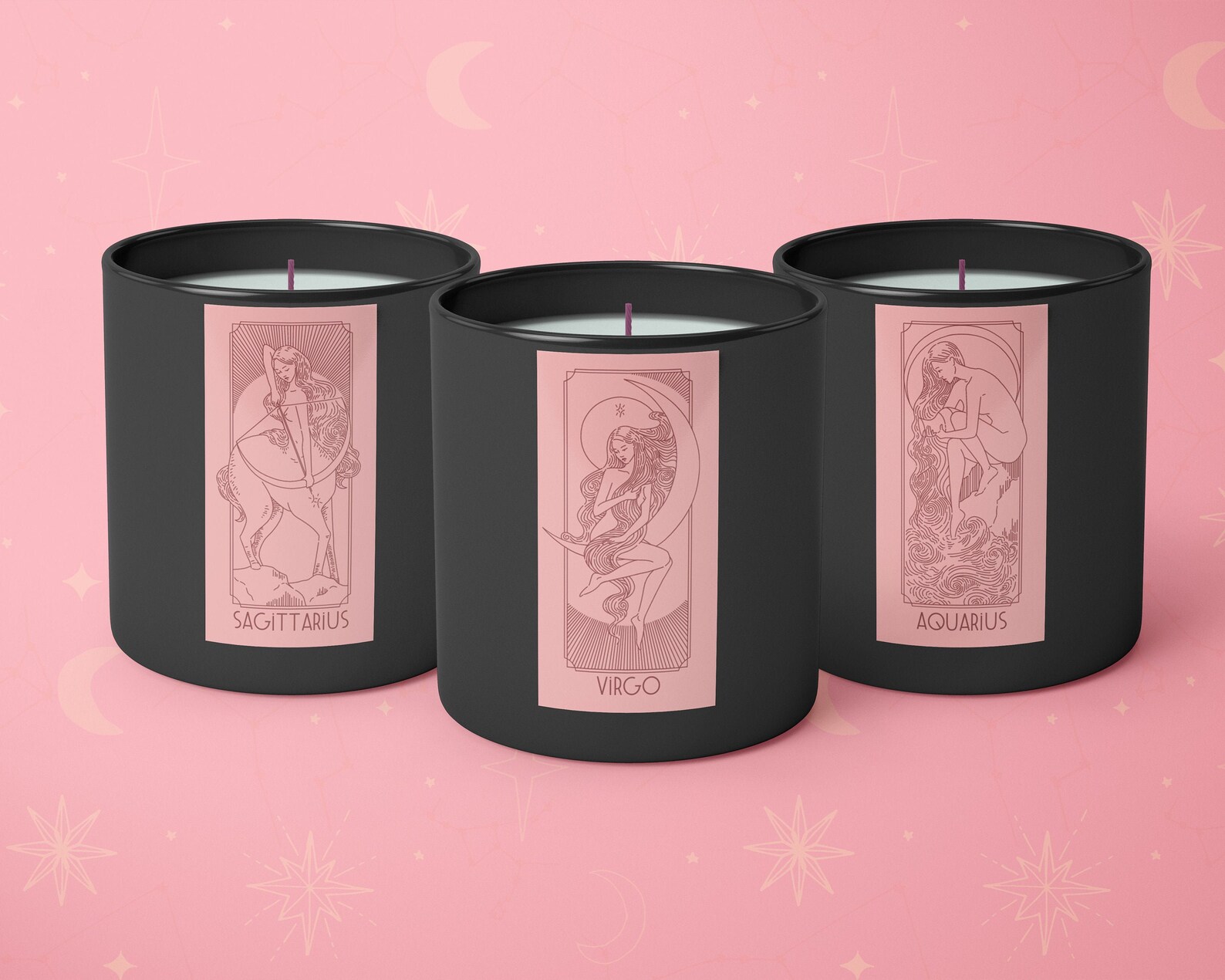 12 X HOROSCOPE Editable Candle Label Zodiac Labels Zodiac - Etsy