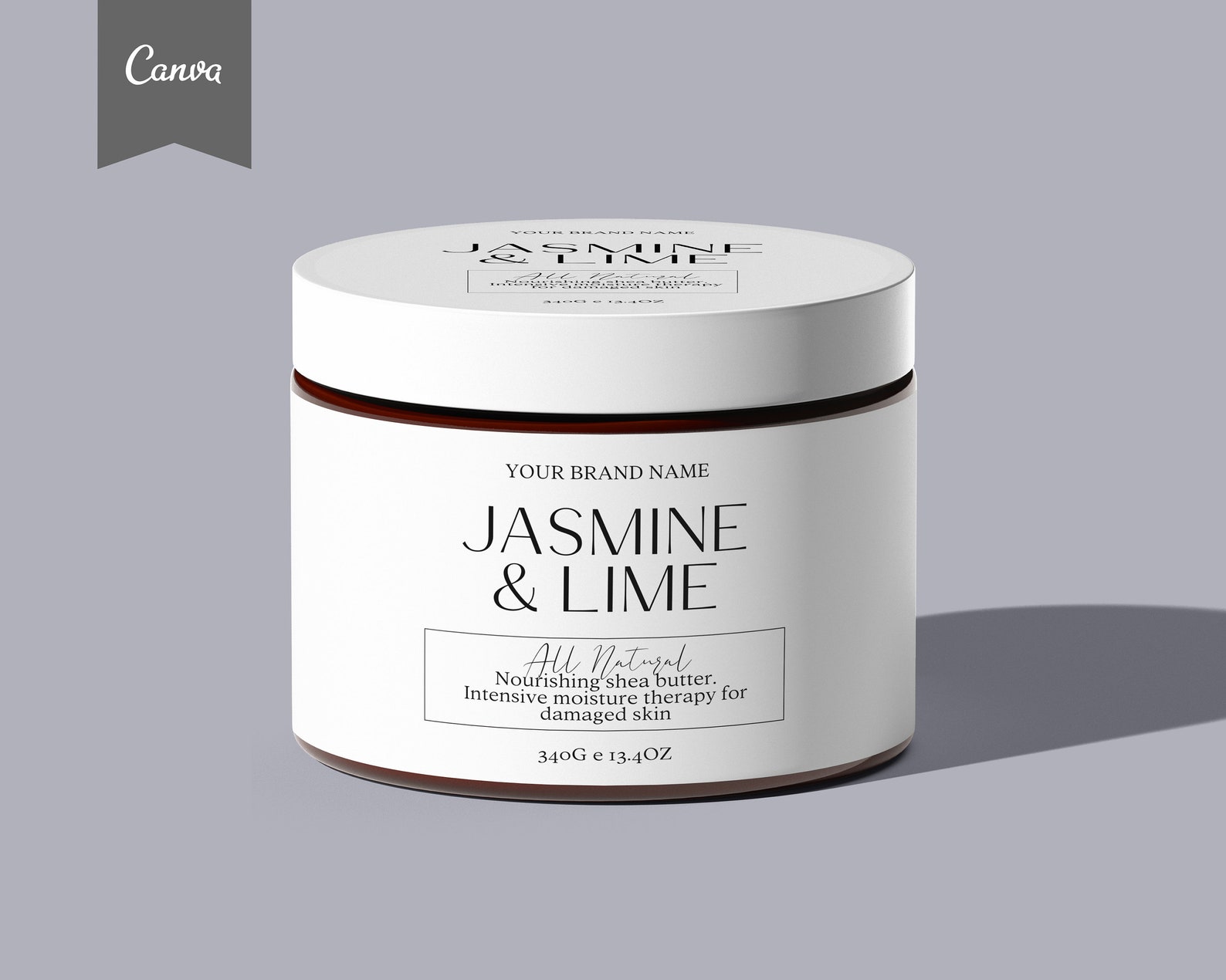 Editable Cosmetic Jar Label Template DIY Cosmetics Label - Etsy