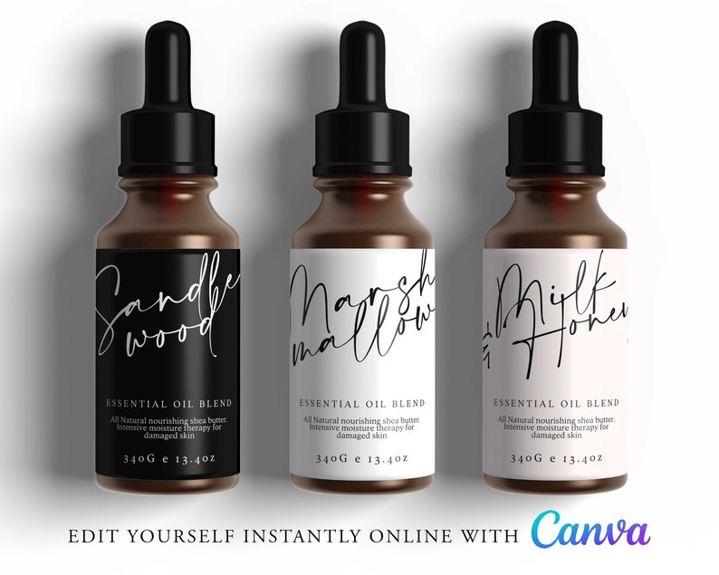 Editable Body Product Labels CANVA DIY Cosmetic Labels - Etsy
