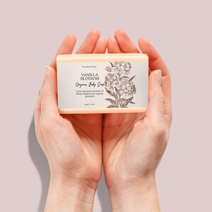 VINTAGE Floral Editable SOAP Label, APOTHECARY Soap Label Design, Bath ...