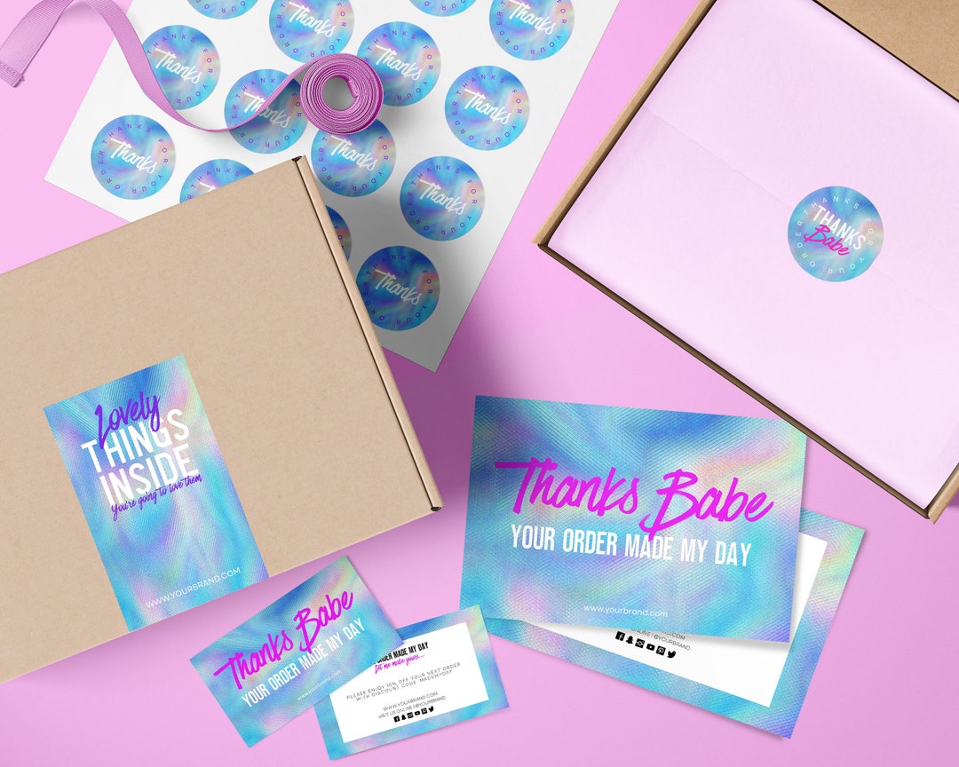 HOLOGRAM Branded Packaging Templates, Editable Branded Packaging ...