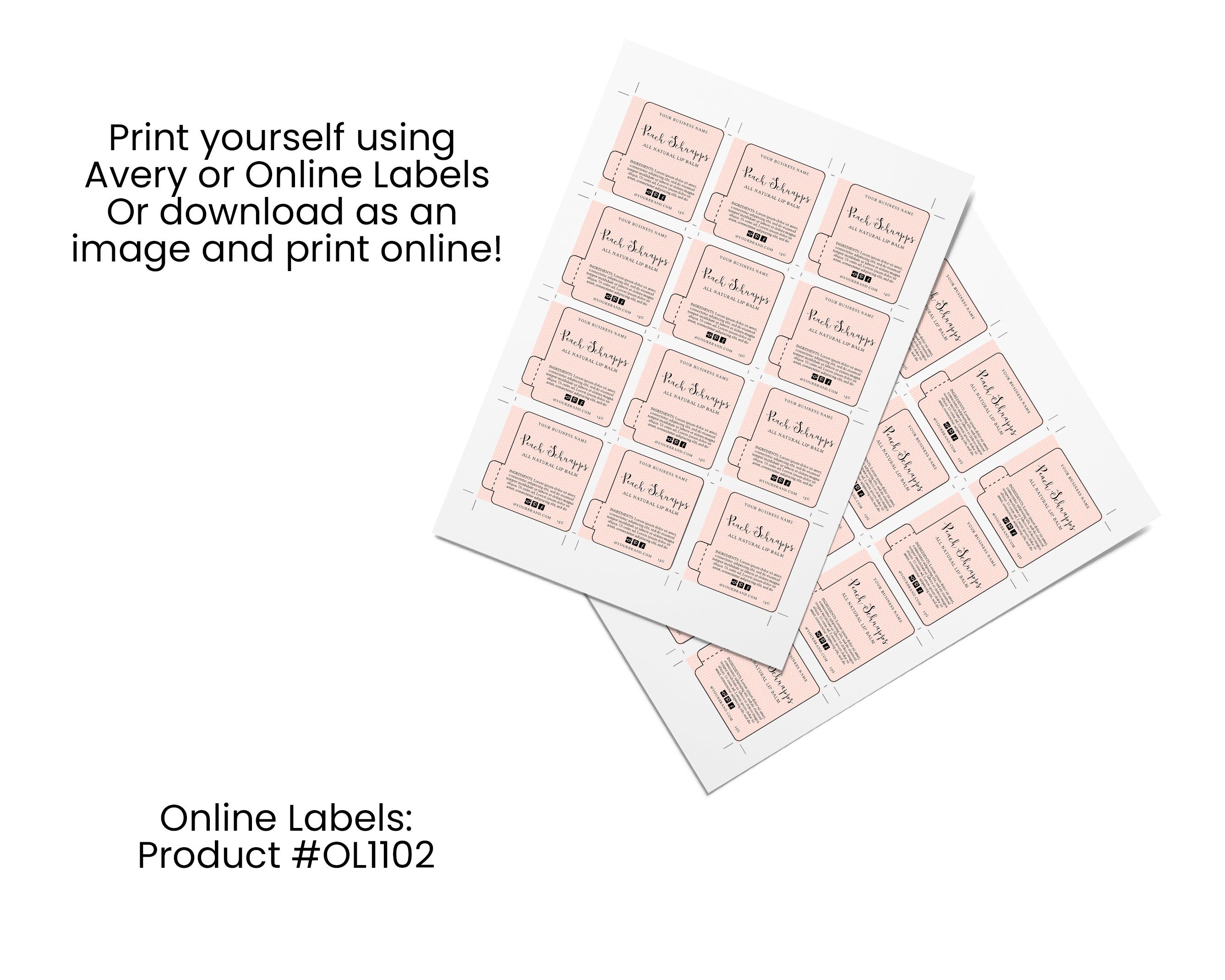 Editable Lip Balm Template Diy Chapstick Label Printable Lip - Etsy