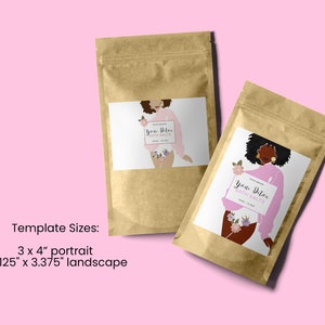 YONI Bath Salt Label Template, Custom Product Label, BATH Salt Template ...