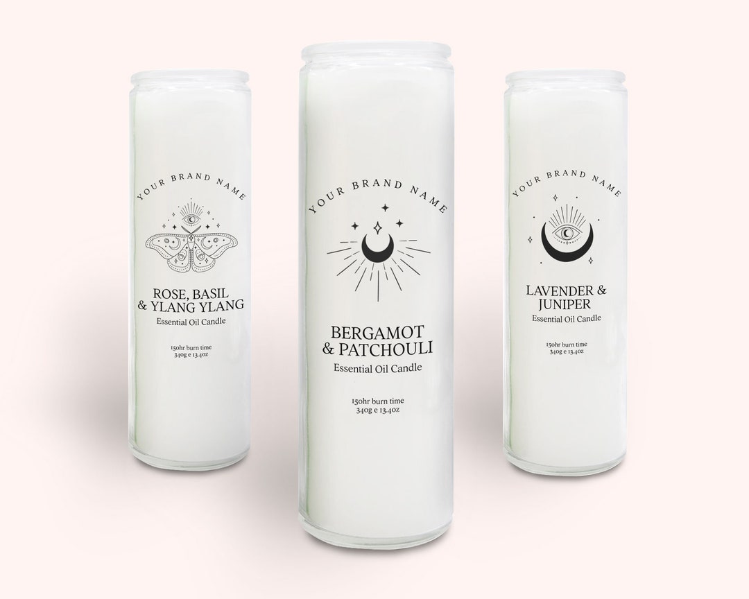 7 Day Prayer Editable Candle Label, APOTHECARY Candle Label Design ...