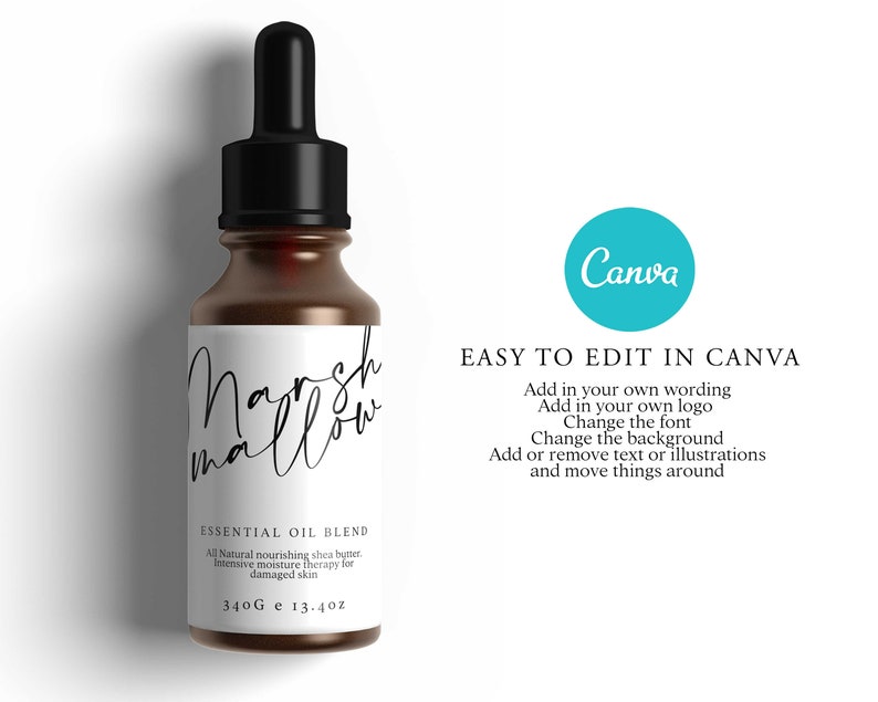 Editable Body Product Labels CANVA DIY Cosmetic Labels - Etsy