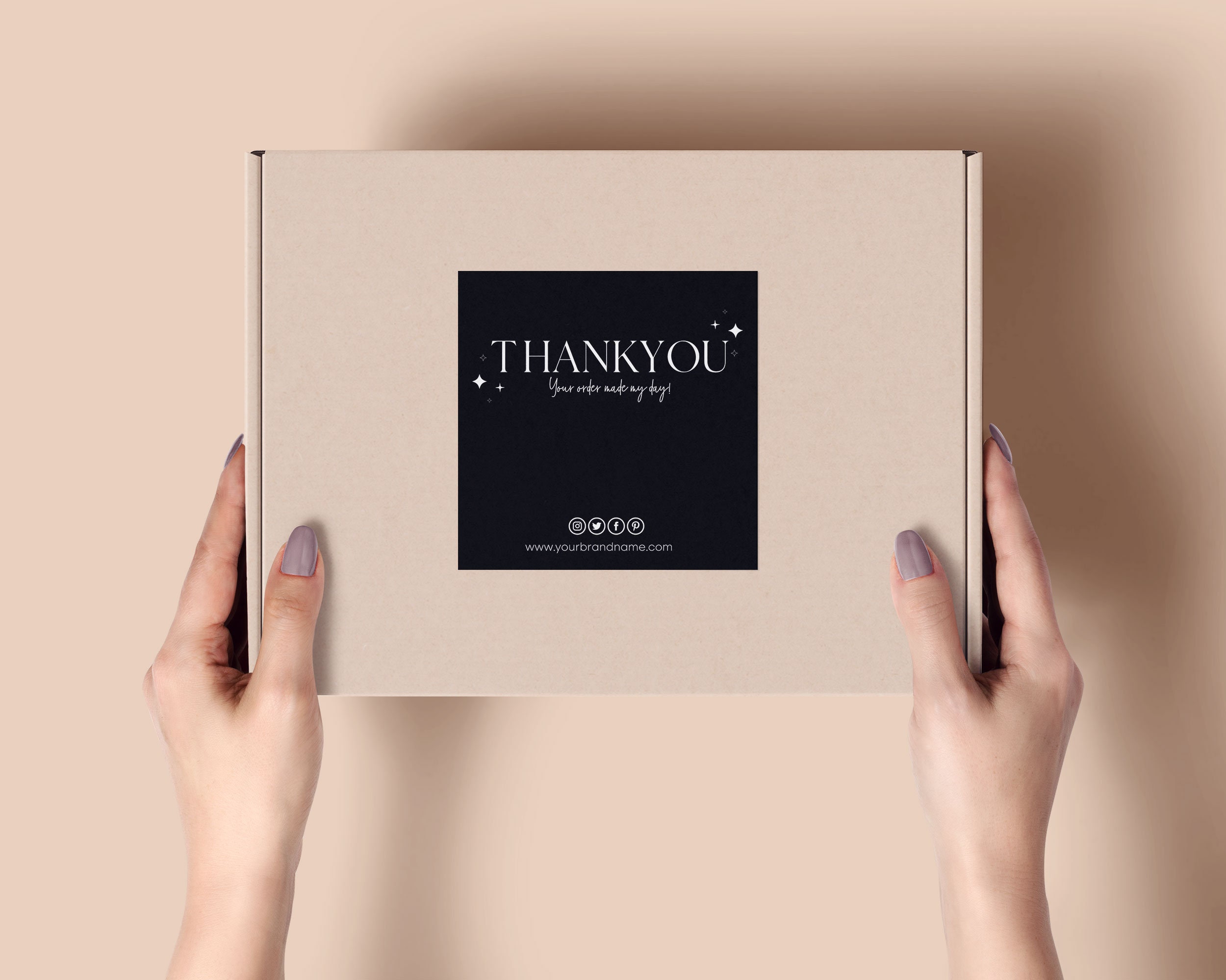 BOHO Branded Packaging Templates Editable Template Bundle | Etsy