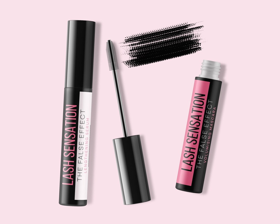 Editable Mascara Label, DIY Lash Serum, Editable Brow Gel Label, Lip ...