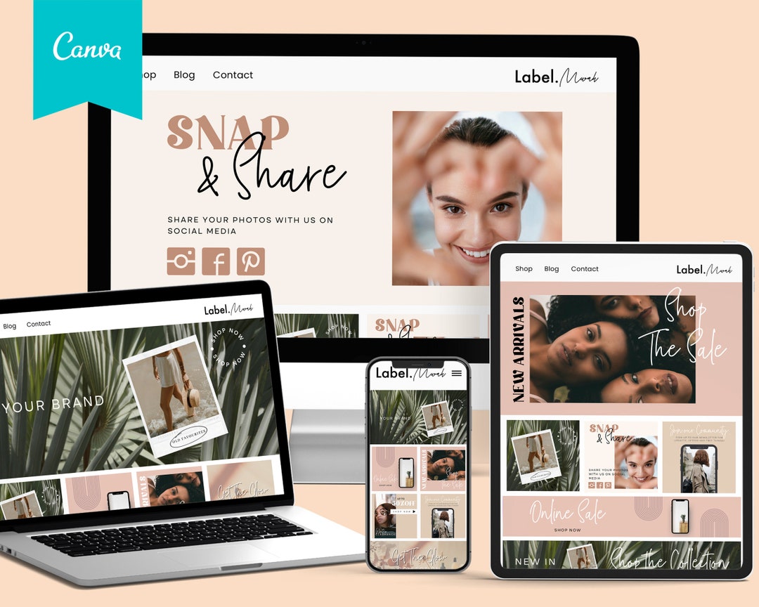 DIY Website Banner Templates, CANVA, Editable Banners, Custom Shopify ...