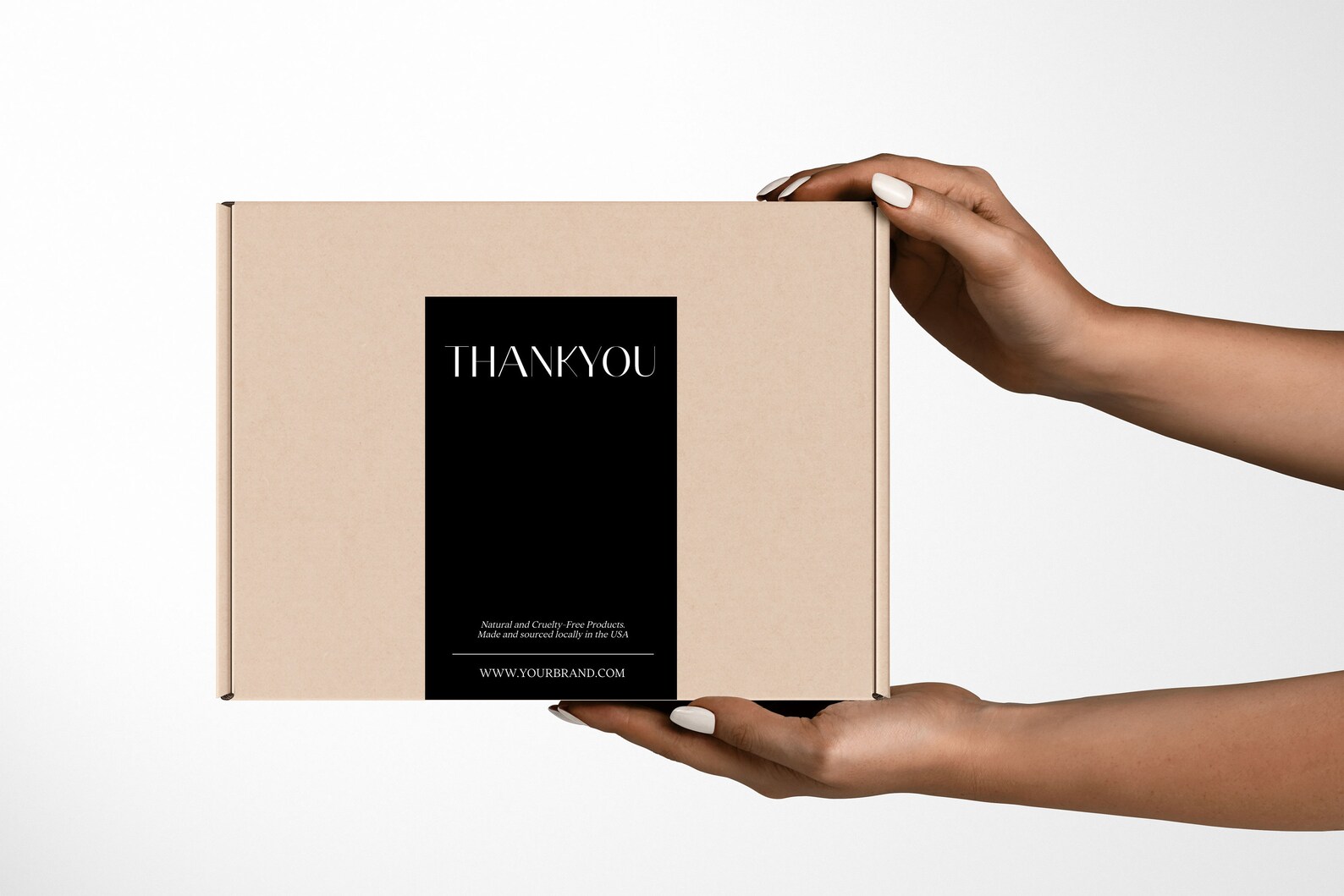 NEUTRAL Branded Packaging Templates MINIMAL Editable Box Seal | Etsy