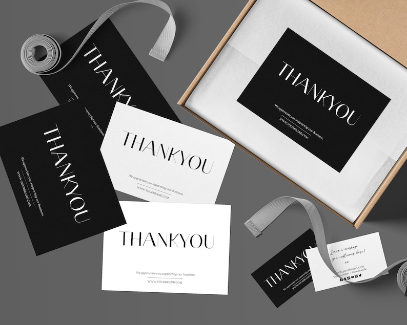 NEUTRAL Branded Packaging Templates MINIMAL Editable Box Seal - Etsy