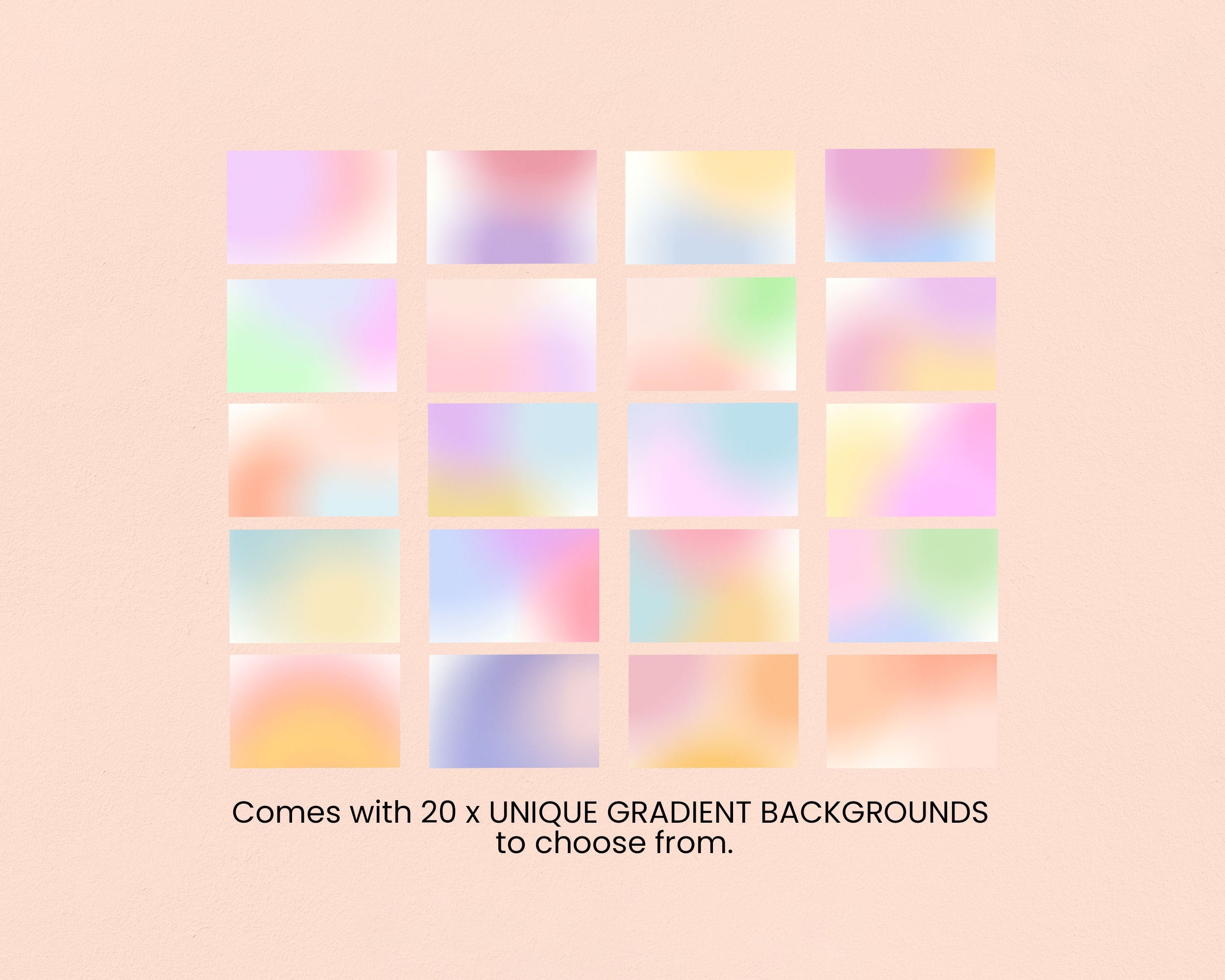 GRADIENT Editable Cosmetic Labels Editable Body Product - Etsy