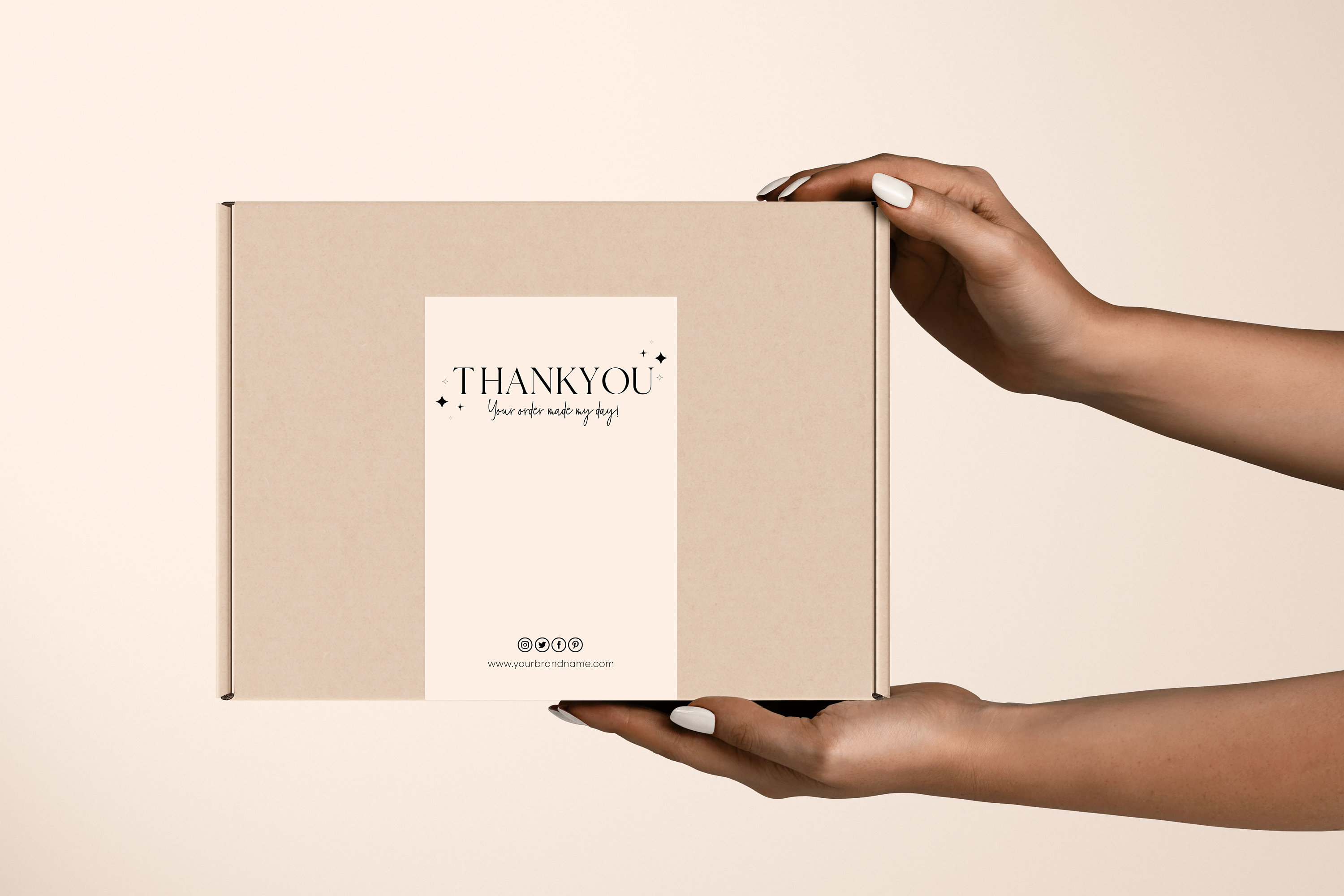 BOHO Branded Packaging Templates Editable Template Bundle | Etsy