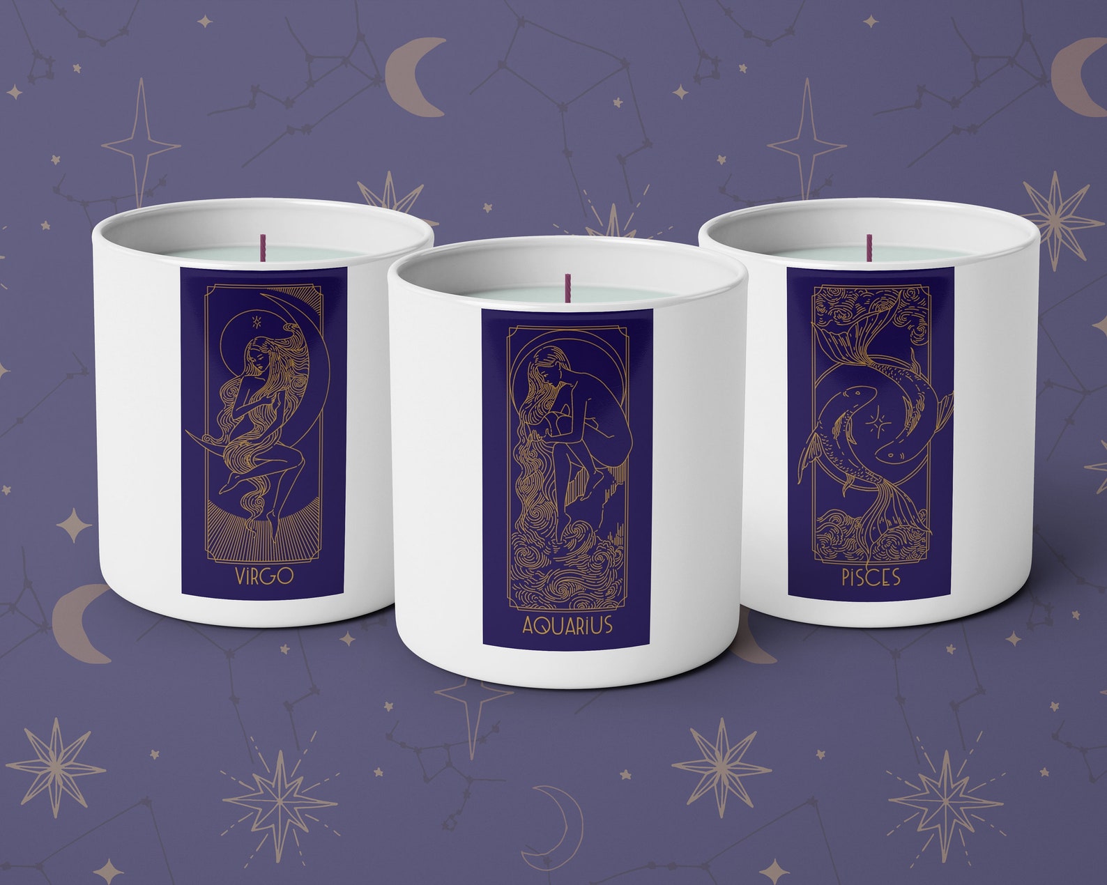 12 X HOROSCOPE Editable Candle Label Zodiac Labels Zodiac - Etsy