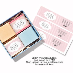 VINTAGE Editable Soap Label Soap Label Design Bath Soap - Etsy