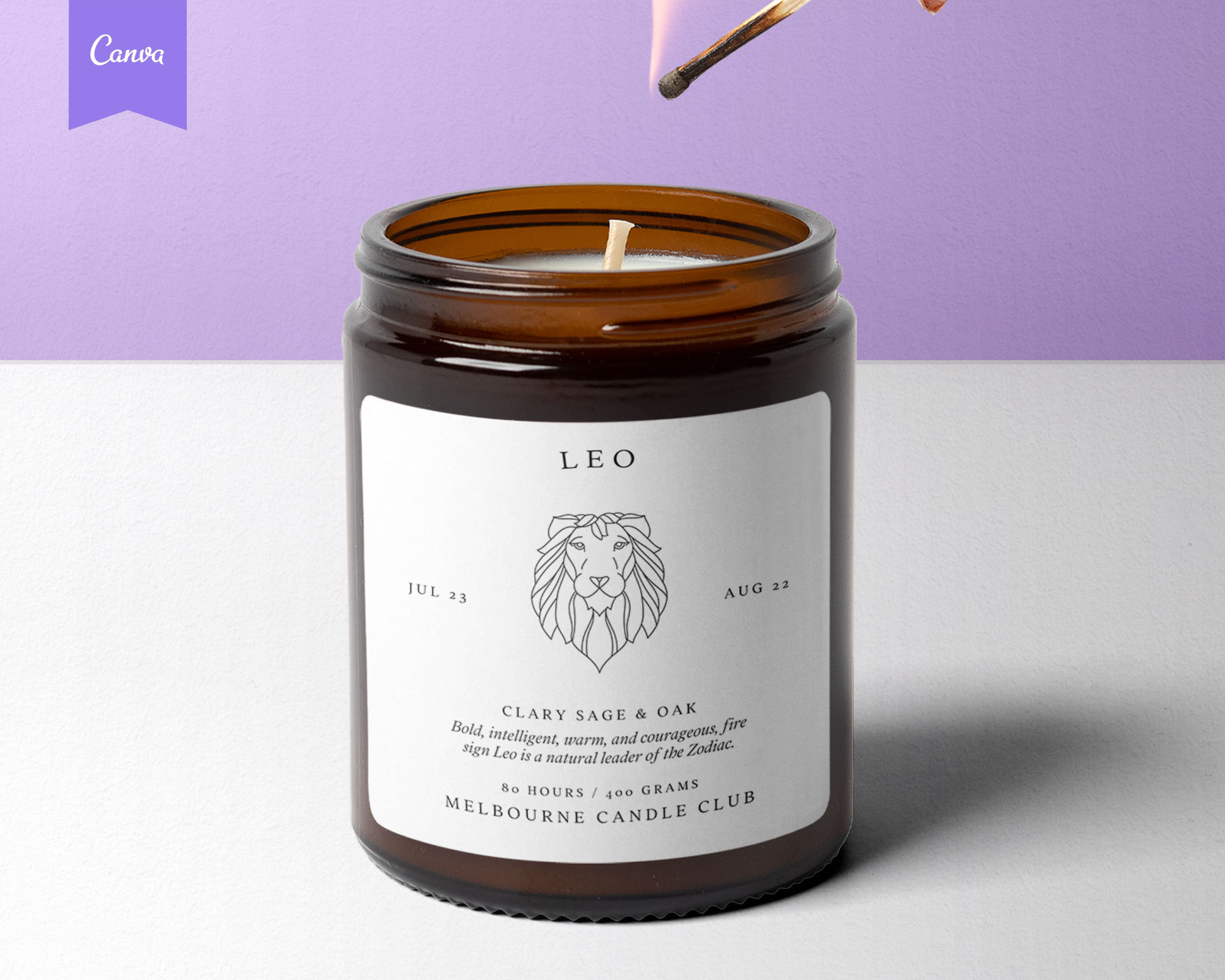 12 X HOROSCOPE Editable Candle Label, Zodiac Labels, Zodiac Sign Candle ...