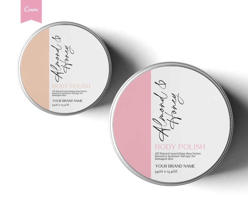 Editable Cosmetic Jar Label Template DIY Cosmetics Label | Etsy