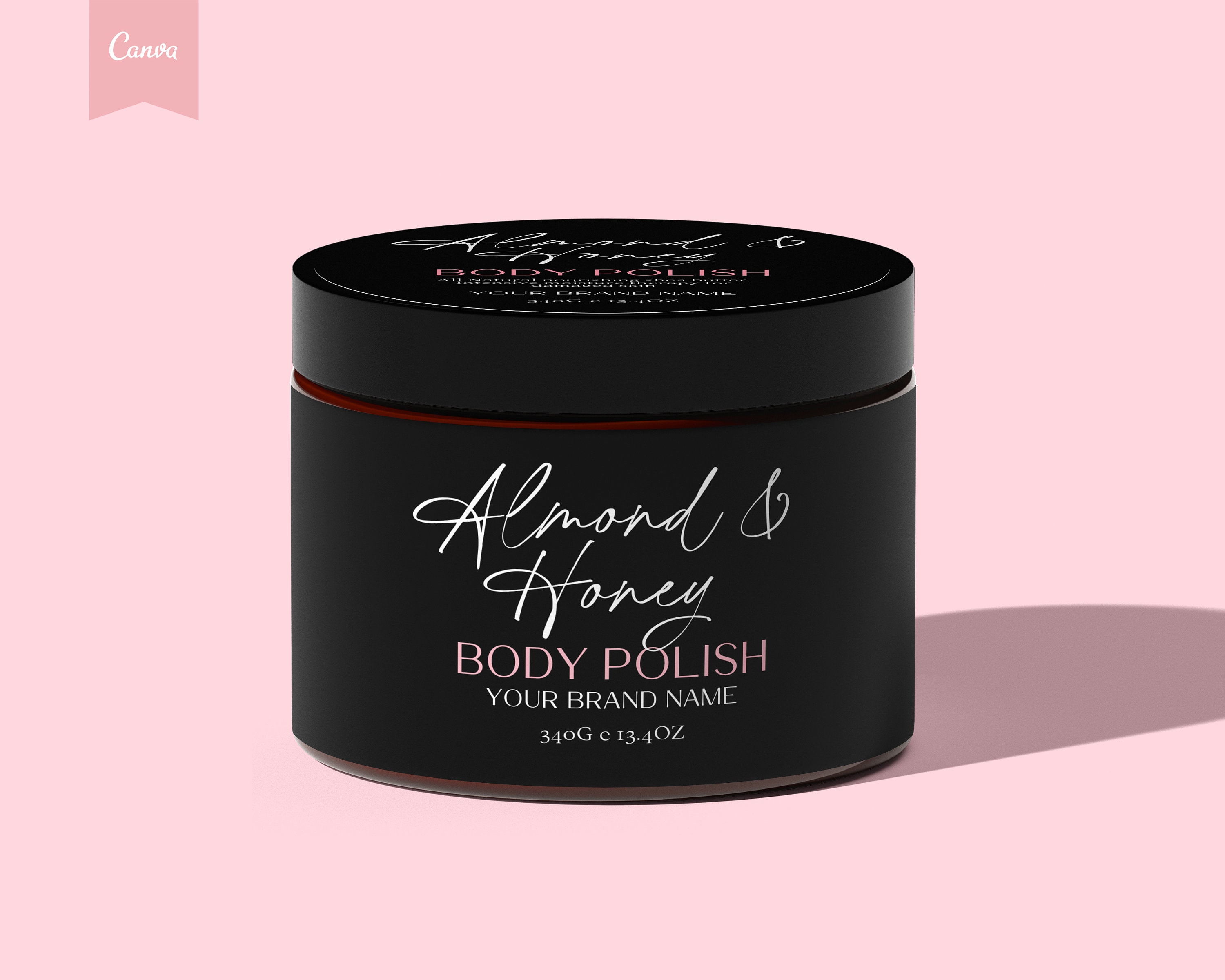 Editable Cosmetic Jar Label Template DIY Cosmetics Label - Etsy