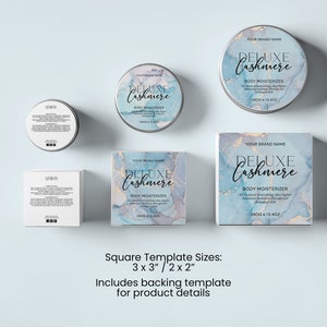 Editable Body Product Labels, MARBLE DIY Cosmetic Labels, Glitter ...