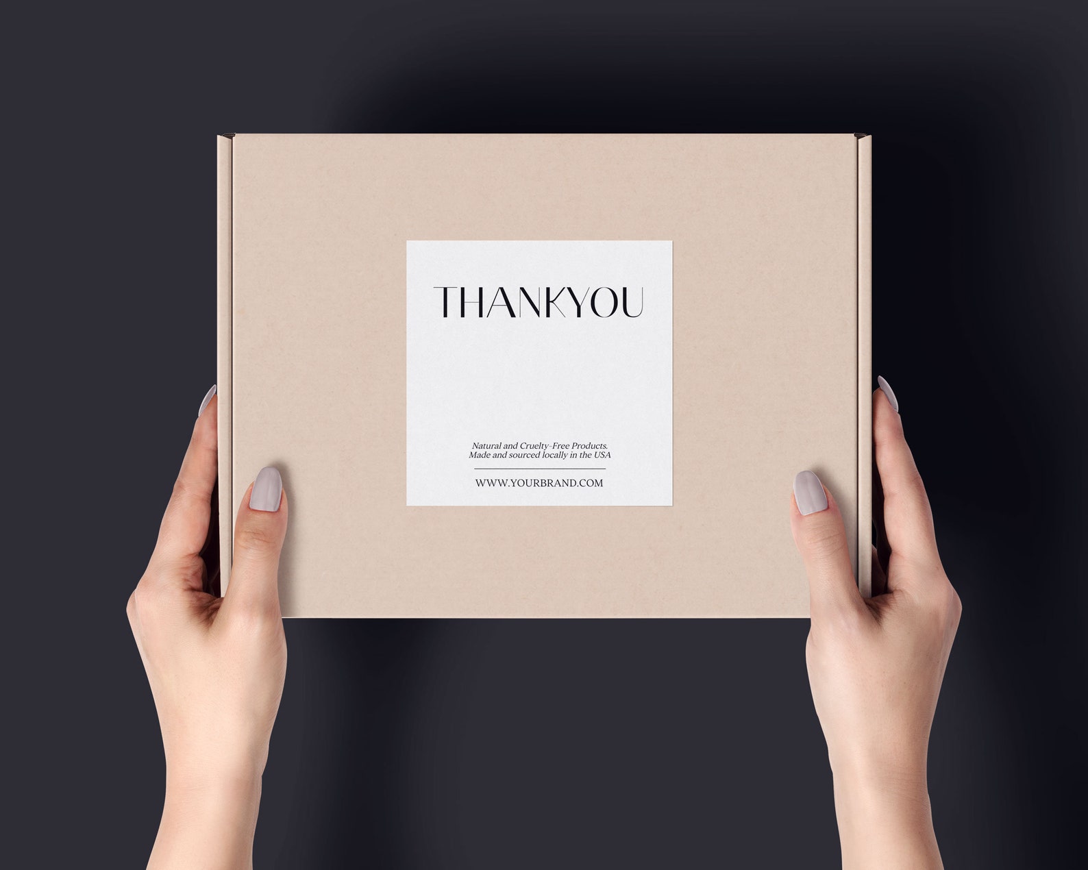 NEUTRAL Branded Packaging Templates MINIMAL Editable Box Seal - Etsy